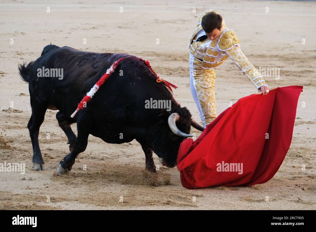 the bullfighter José Fernando Molina during the bullfight of Corrida de ...