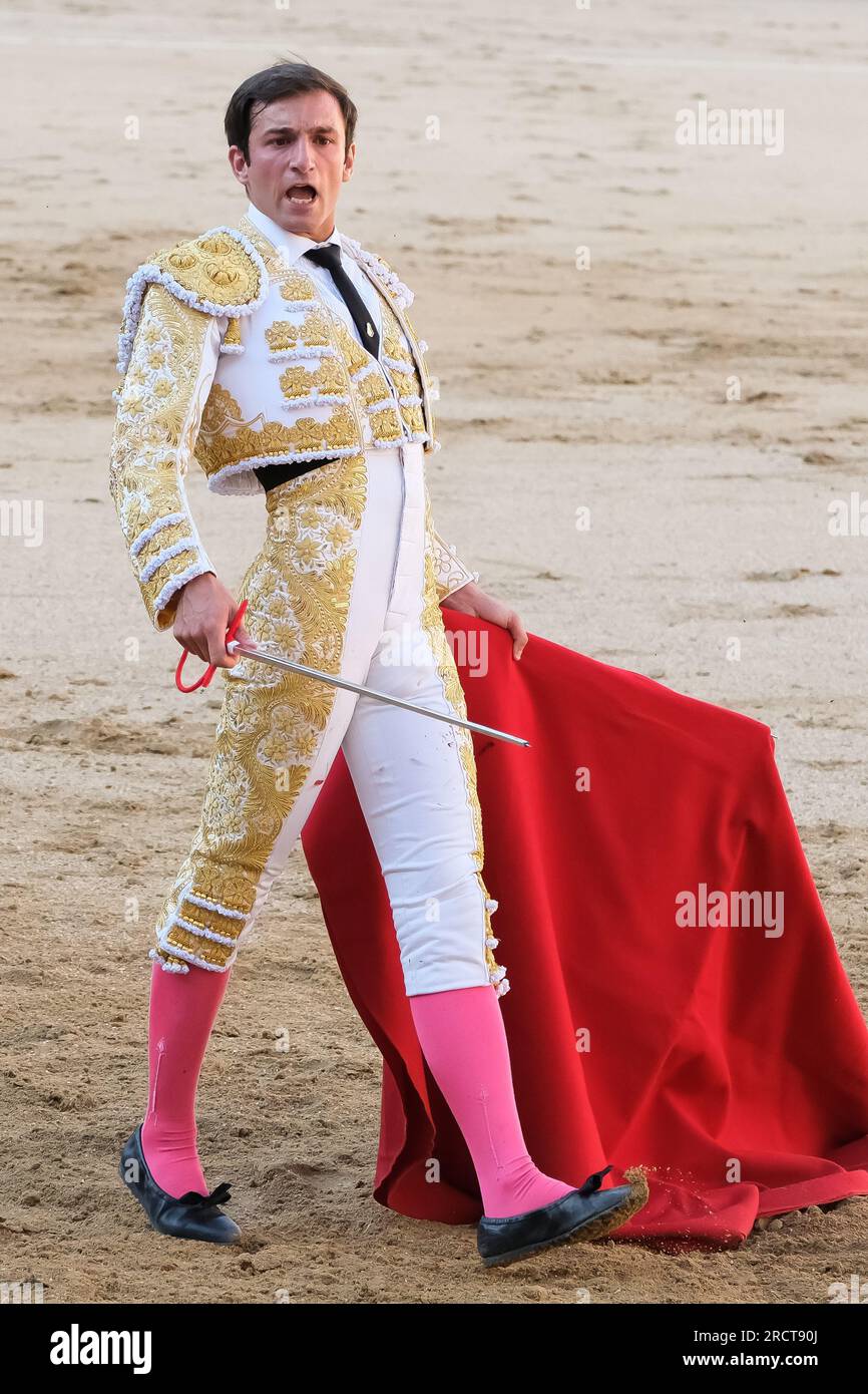 the bullfighter José Fernando Molina during the bullfight of Corrida de ...