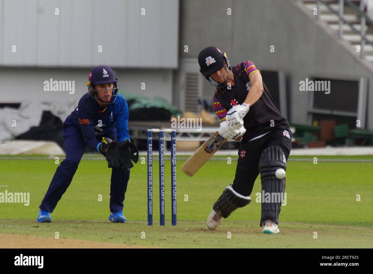 Leeds, 15 July 2023. Erin Burns batting for Central Sparks against ...