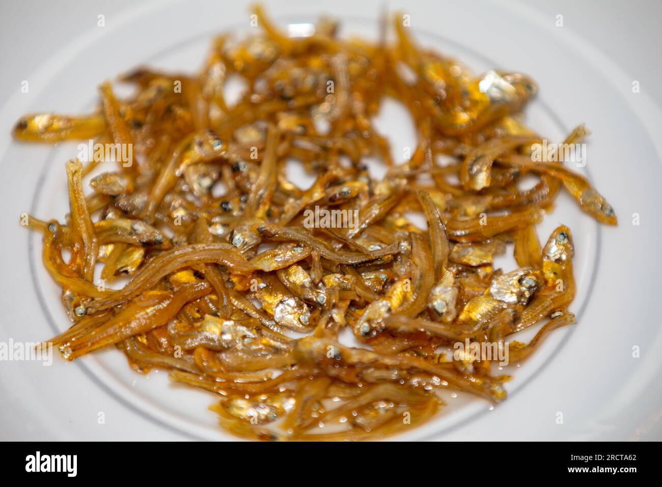 Iriko, tiny dried and dehydrated fish (anchoa marini) used in oriental ...