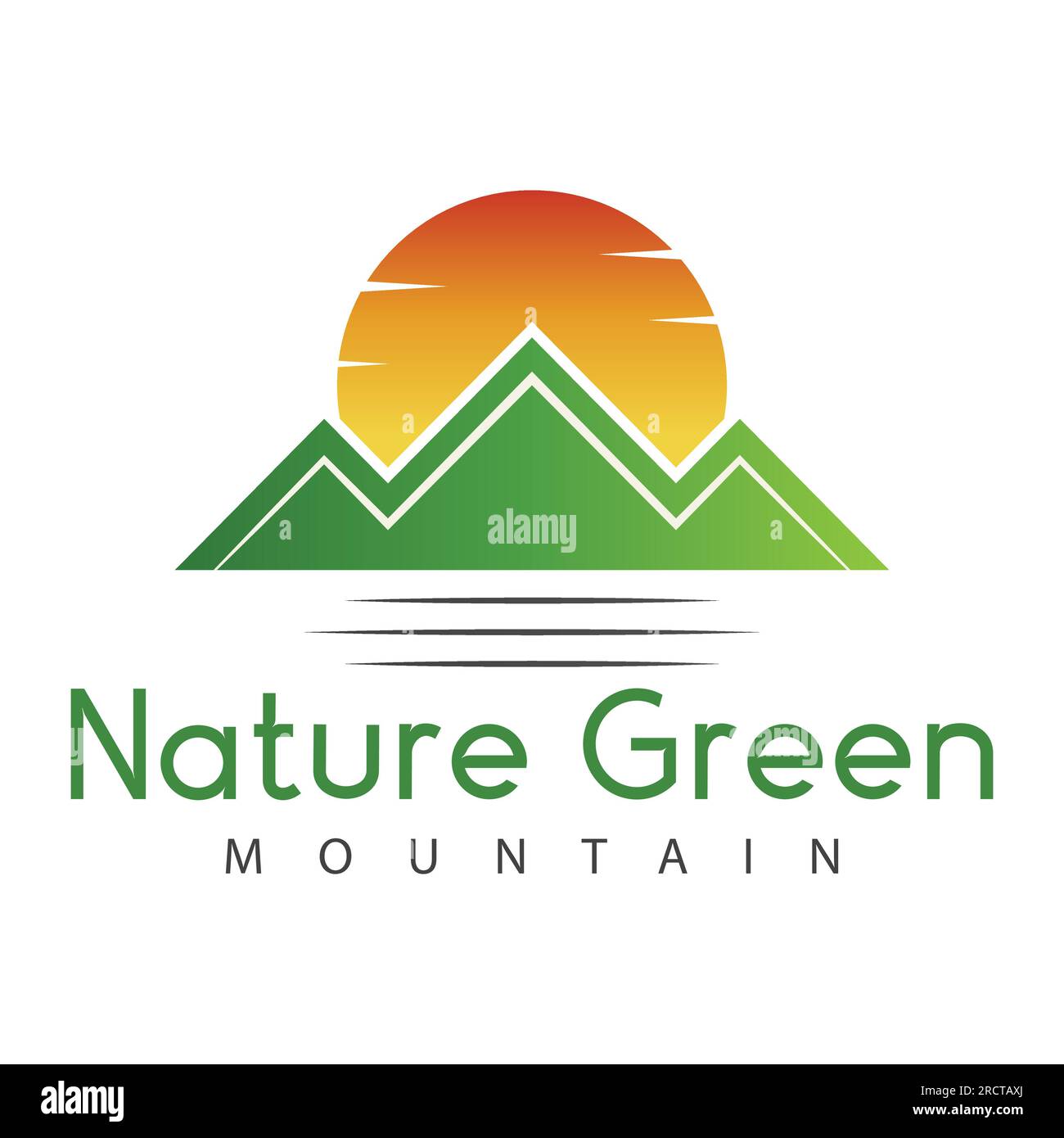 Green water green mountains Cut Out Stock Images & Pictures - Alamy