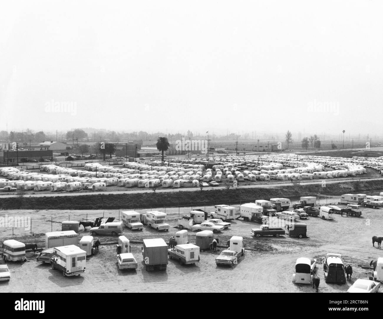 United States: c. 1963 An Airstream trailer convention Stock Photo - Alamy