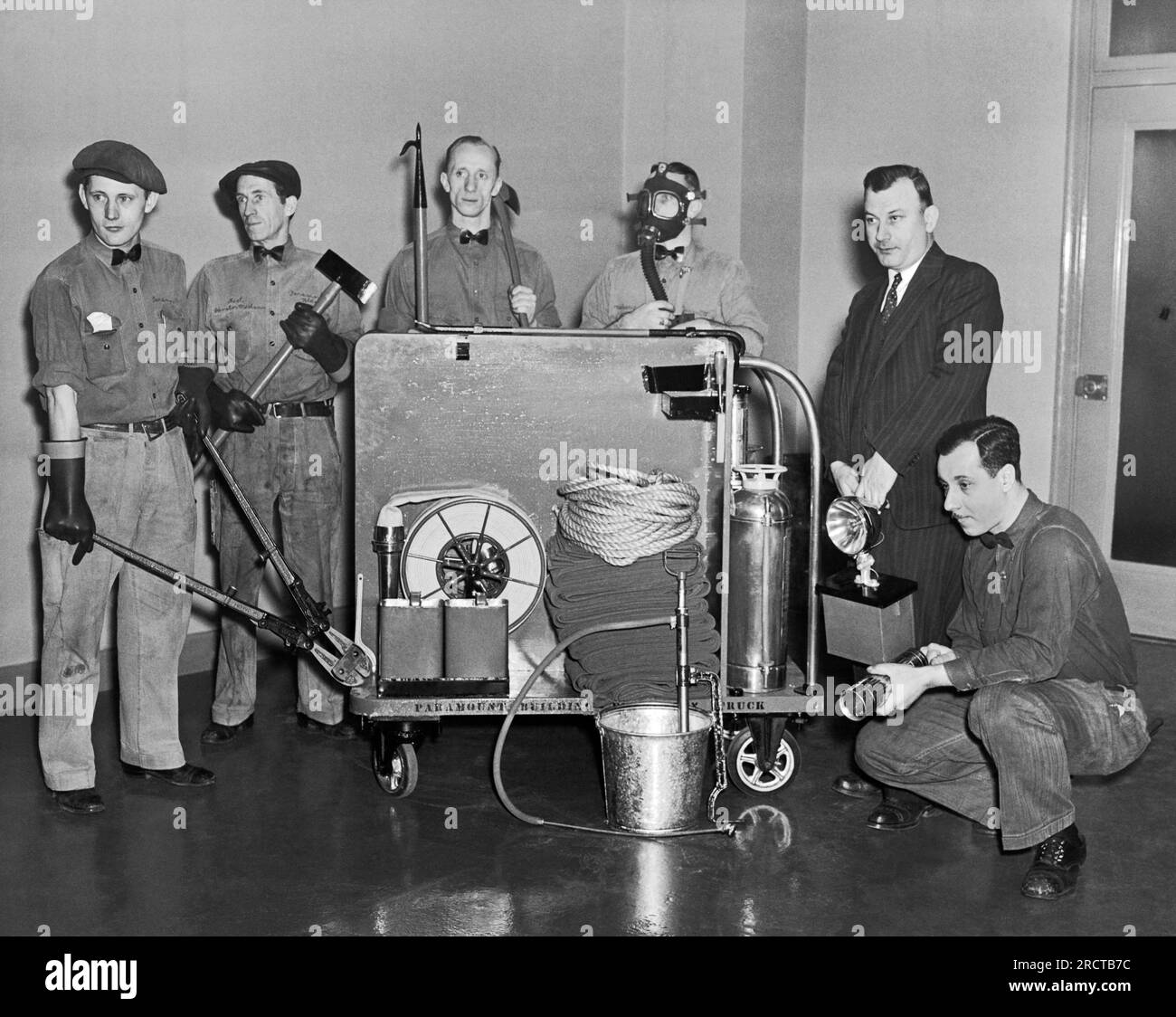 Civil defense workers Black and White Stock Photos & Images - Alamy