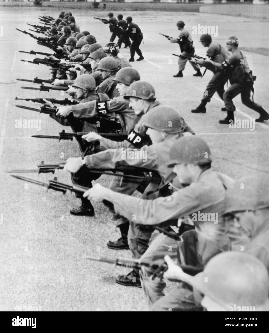 Montgomery, Alabama: May 24, 1961 Alabama National Guardsmen in a ...