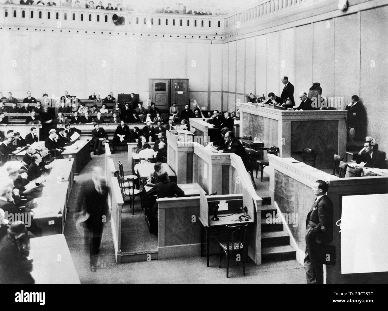 Geneva, Switzerland: September 19, 1934 Herr Standler of Sweden, the ...