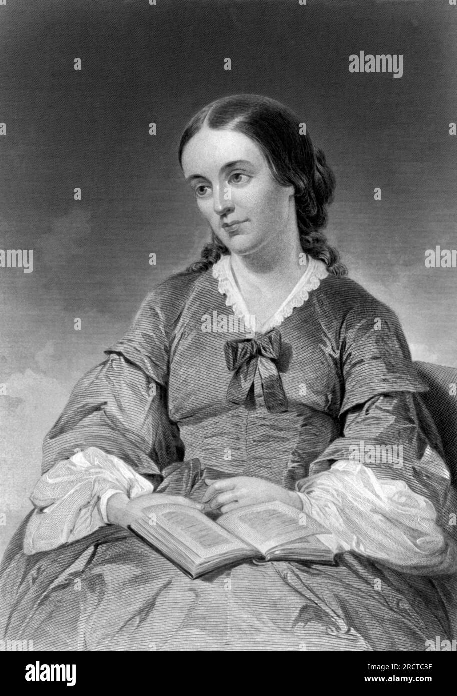 United States: c. 1843 A portrait of author Margaret Fuller. She was a ...