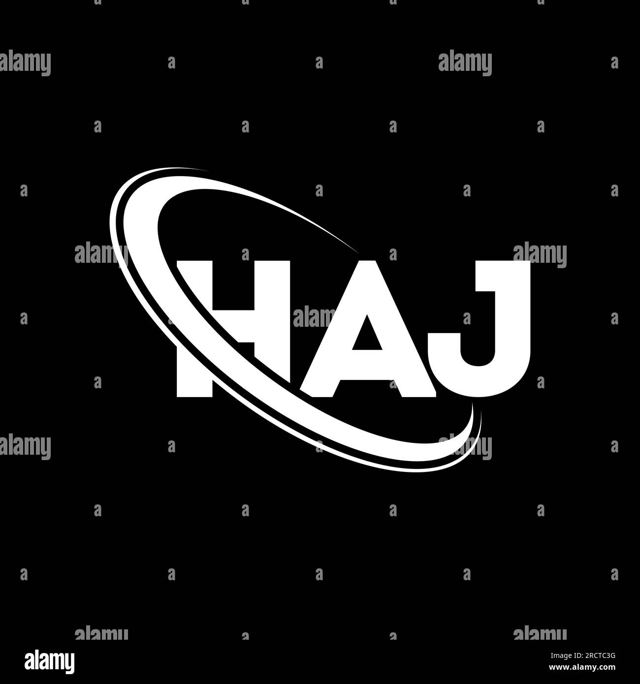 HAJ logo. HAJ letter. HAJ letter logo design. Initials HAJ logo linked ...