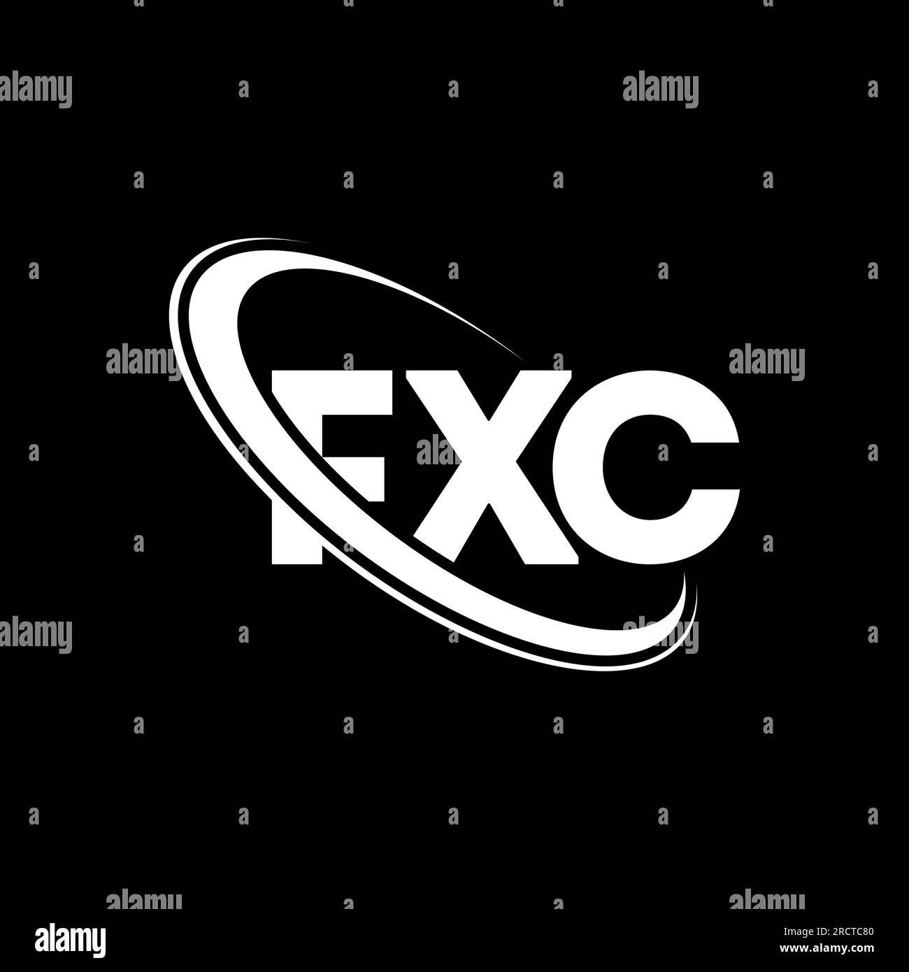 FXC logo. FXC letter. FXC letter logo design. Initials FXC logo linked ...