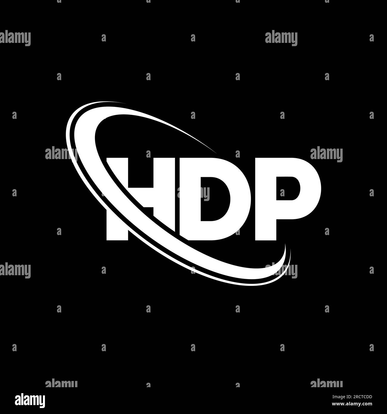 HDP logo. HDP letter. HDP letter logo design. Initials HDP logo linked ...