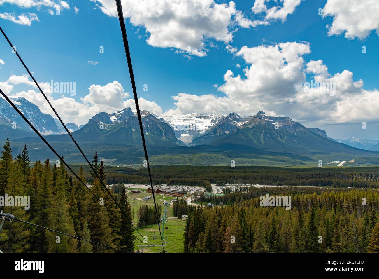 Sunset sky over Mount Rundle in Banff National Park during summer time ...