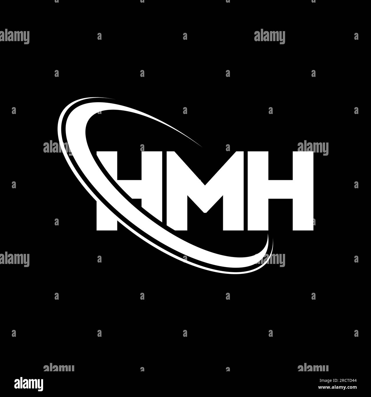 HMH logo. HMH letter. HMH letter logo design. Initials HMH logo linked ...