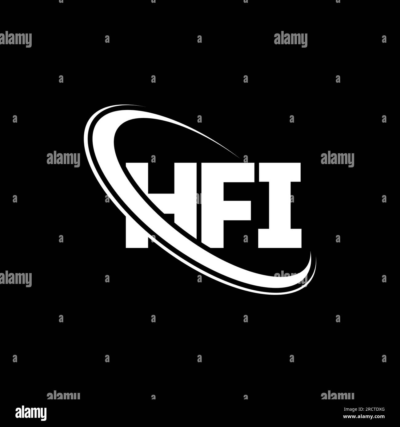 HFI logo. HFI letter. HFI letter logo design. Initials HFI logo linked ...