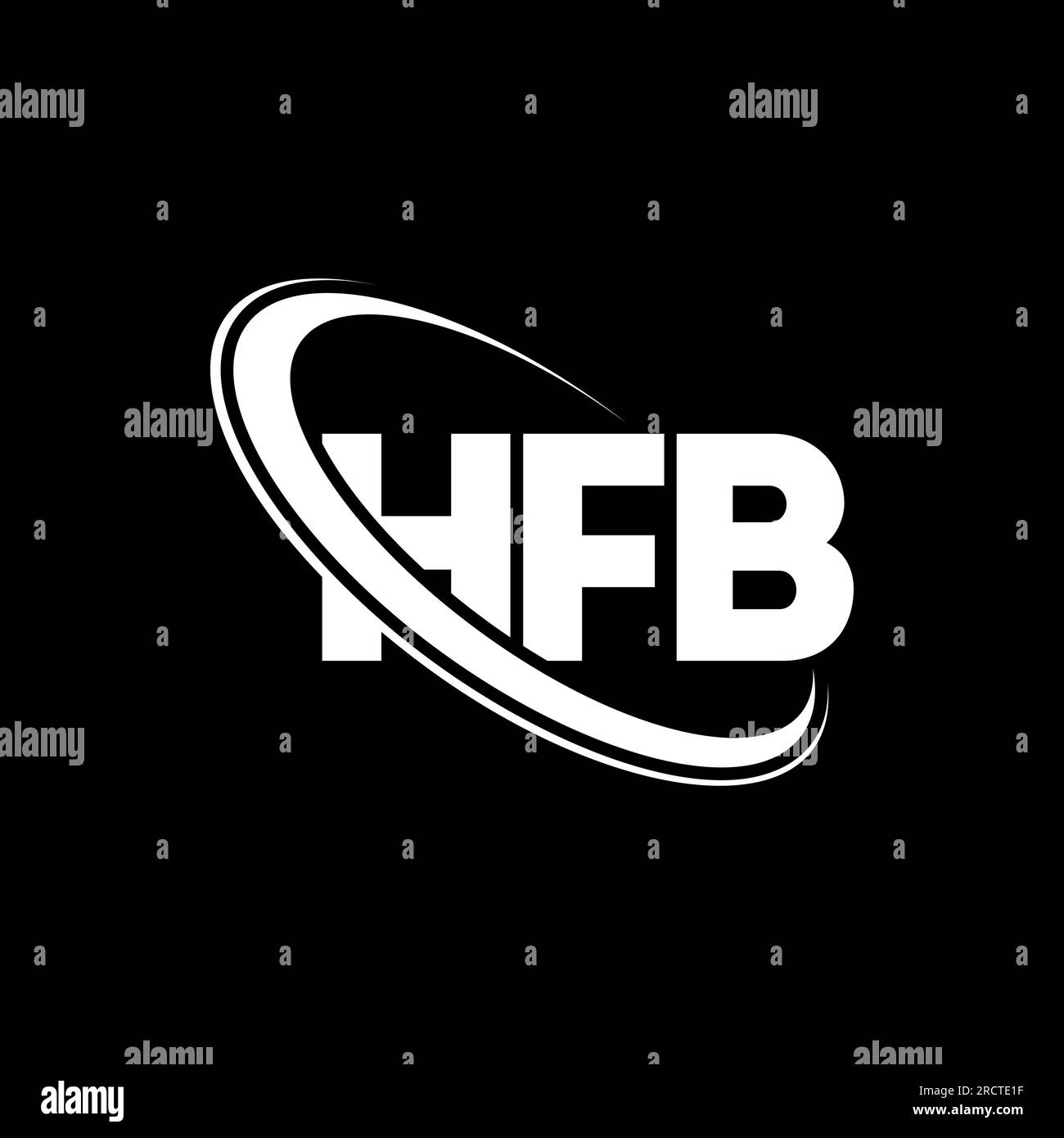 HFB logo. HFB letter. HFB letter logo design. Initials HFB logo linked ...