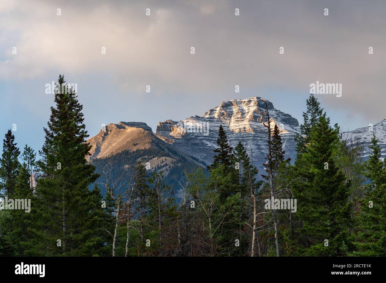 Summer time views in Banff National Park during July with stunning blue ...
