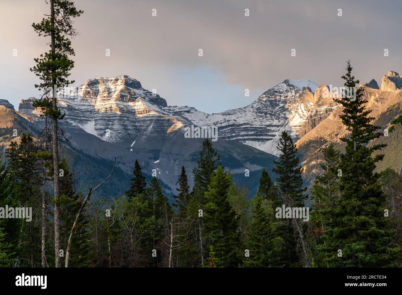 Summer time views in Banff National Park during July with stunning blue ...
