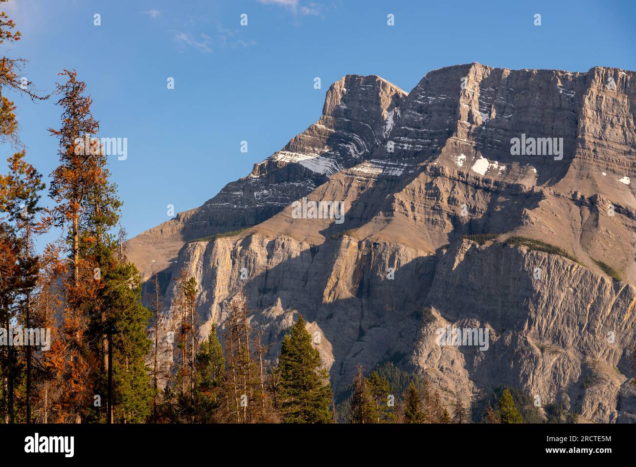 Summer time views in Banff National Park during July with stunning blue ...