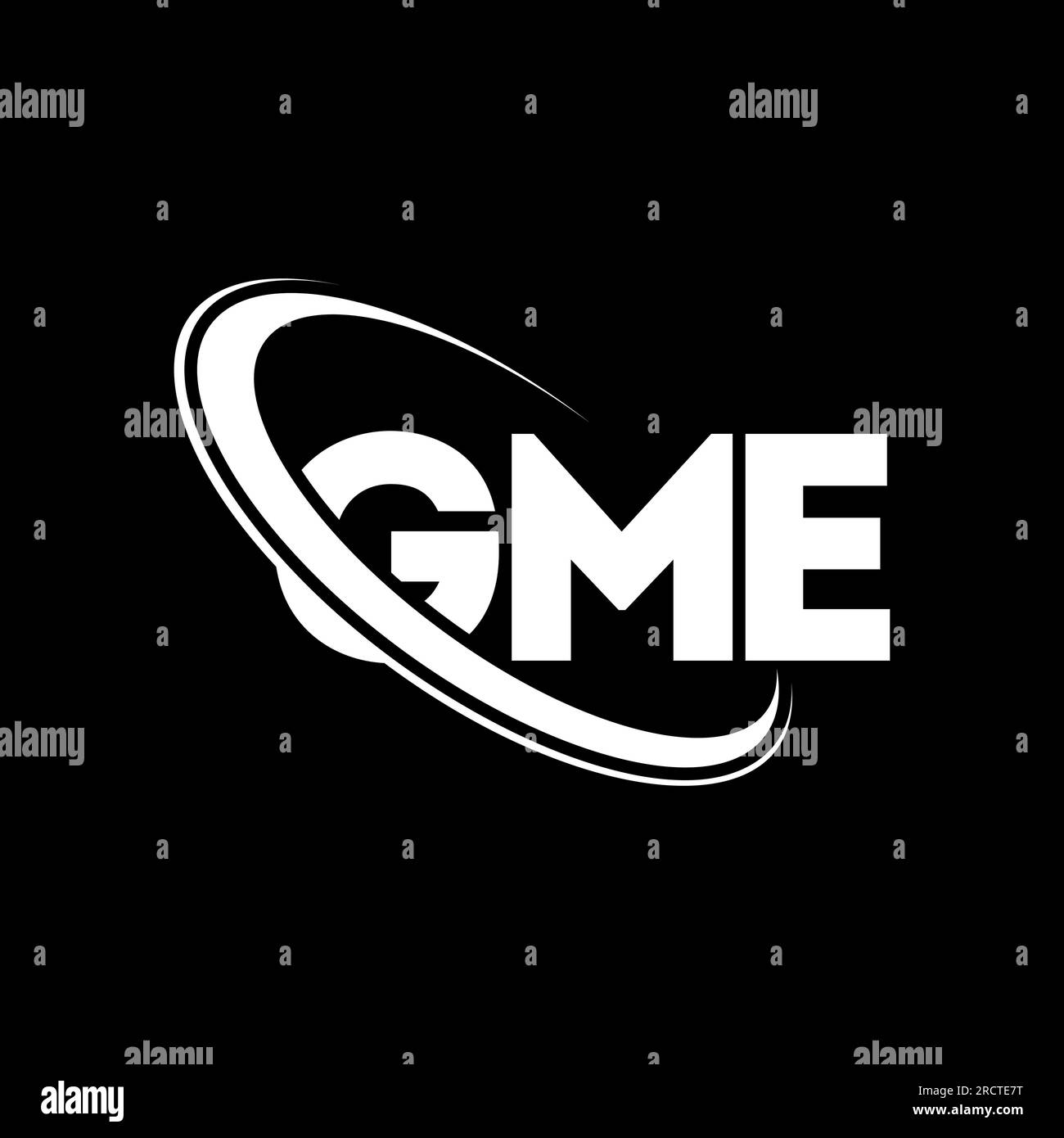 Gme logo design Black and White Stock Photos & Images - Alamy
