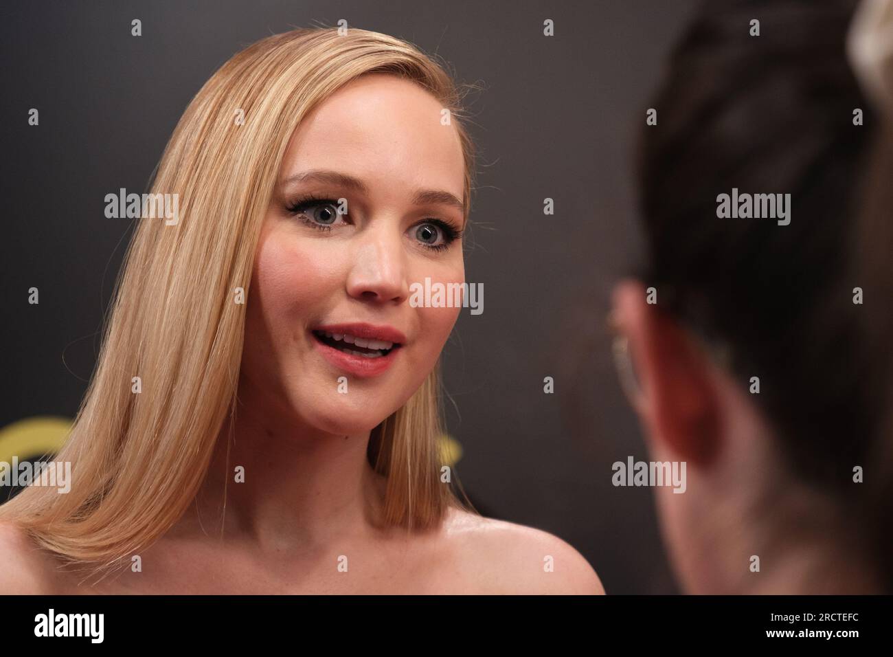 US actress Jennifer Lawrence attends the premiere of "Sin Malos Rollos ...