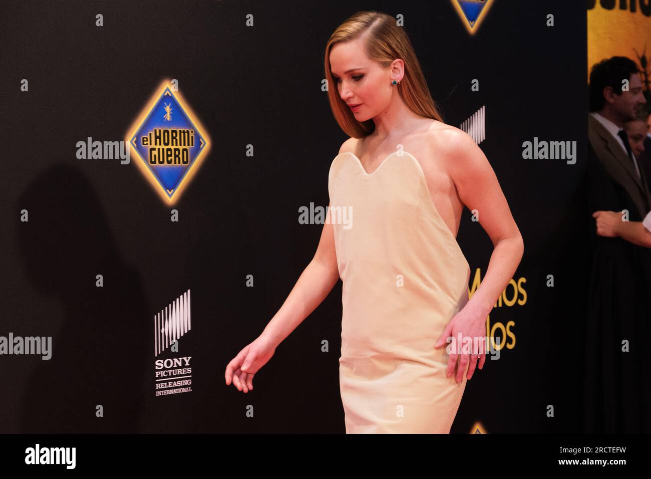 US actress Jennifer Lawrence attends the premiere of "Sin Malos Rollos ...