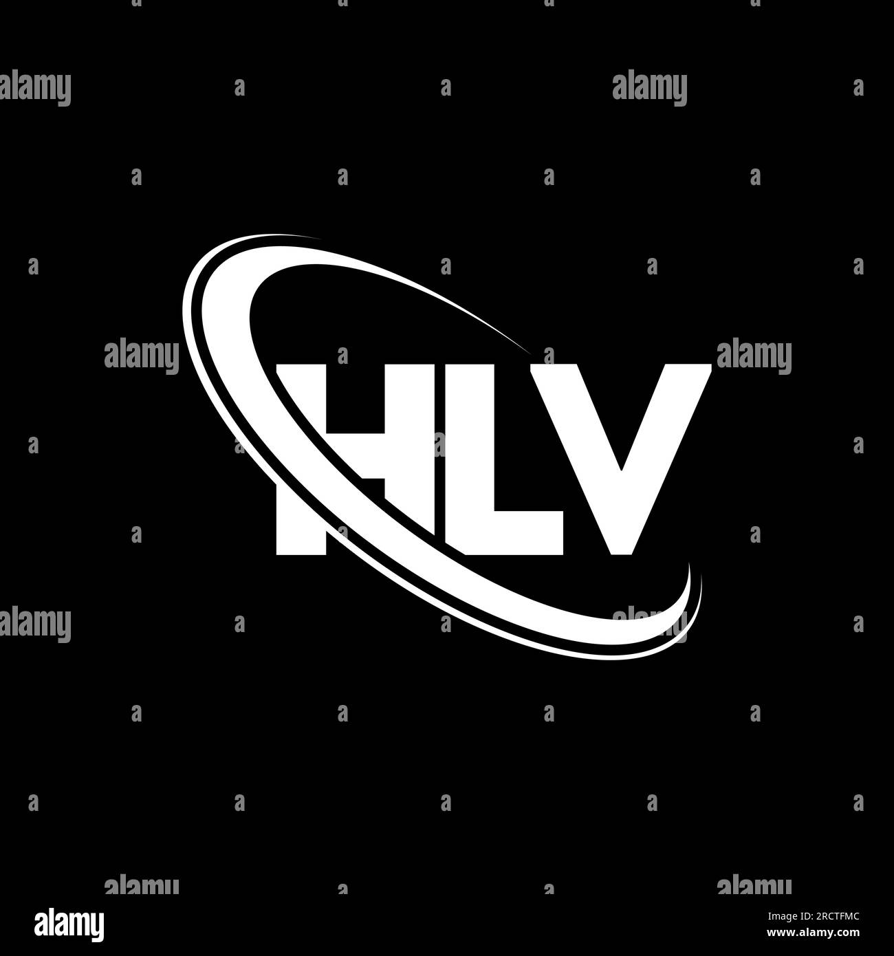 Hlv logo design Black and White Stock Photos & Images - Alamy