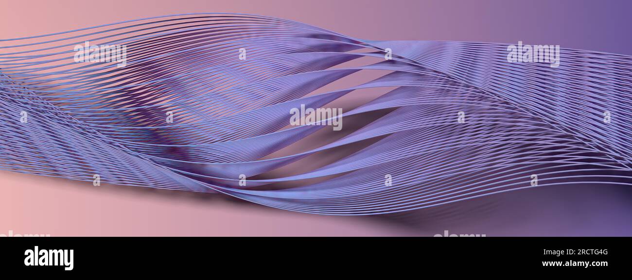 Delicate modern Bezier curves of fine lines Luxury feeling Purple and ...