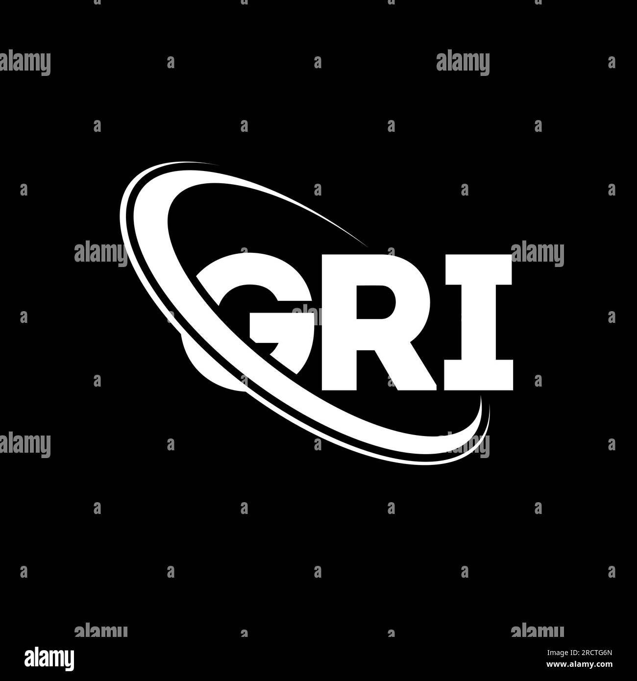 GRI logo. GRI letter. GRI letter logo design. Initials GRI logo linked ...