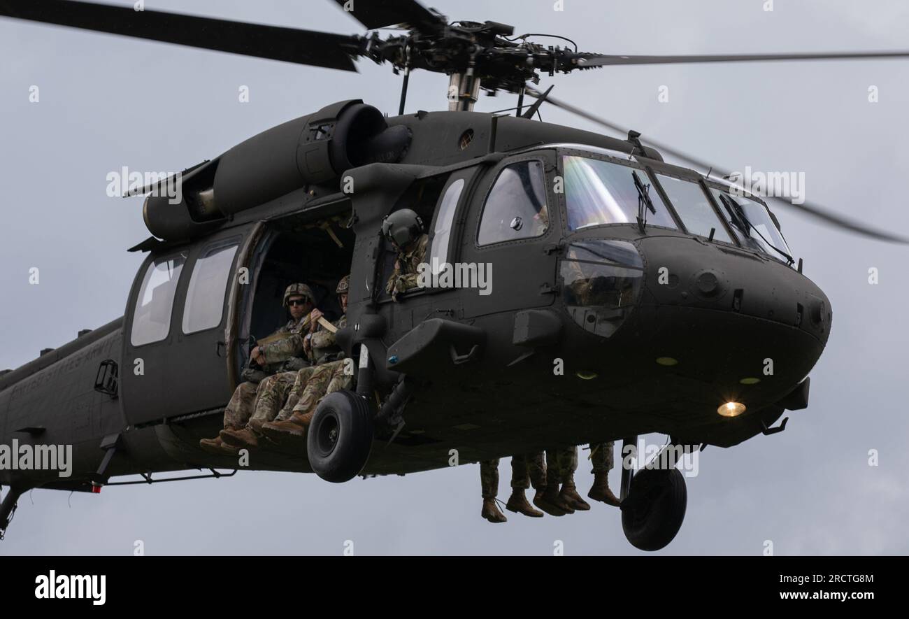 A U.S. Army UH-60 Black Hawk Helicopters, assigned to Charlie Company ...