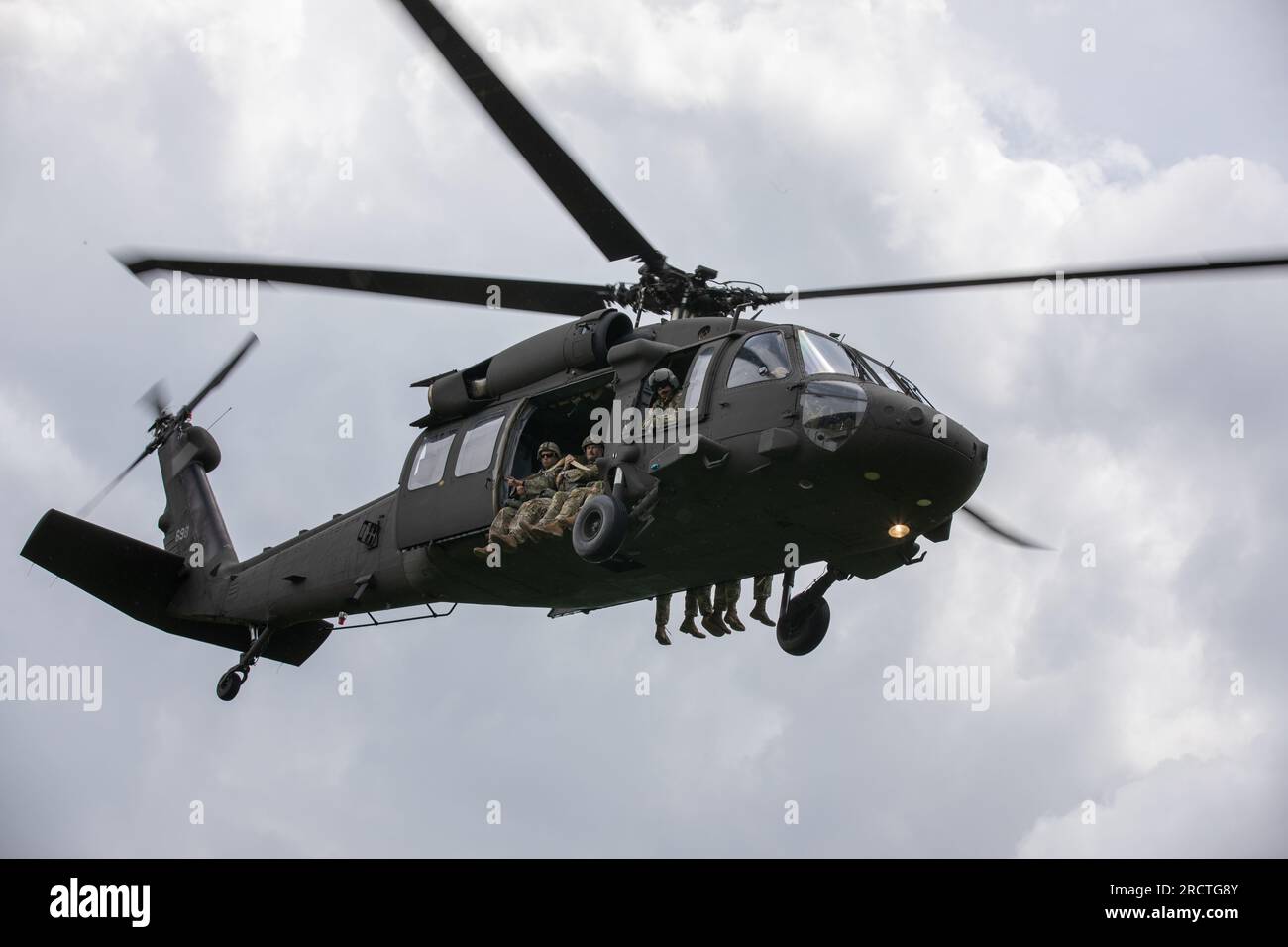 A U.S. Army UH-60 Black Hawk Helicopters, assigned to Charlie Company ...