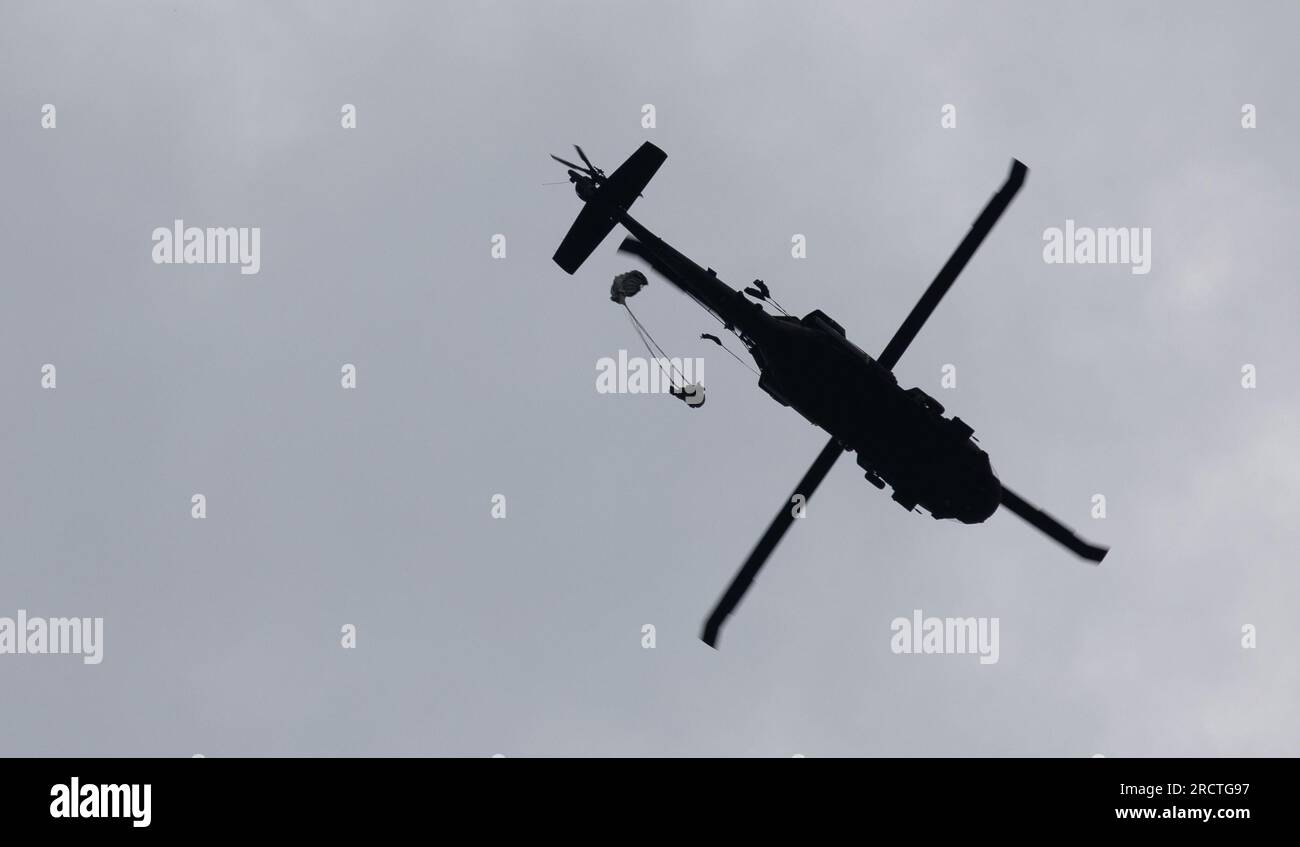 A U.S. Army UH-60 Black Hawk Helicopters, assigned to Charlie Company ...