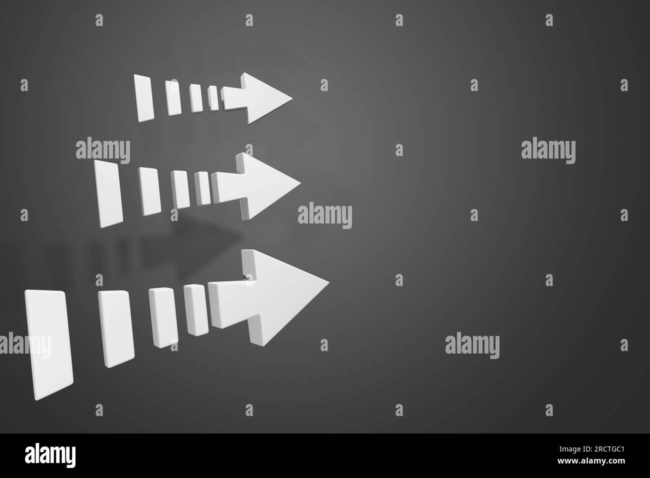 Business graph with arrows Stock Photo - Alamy