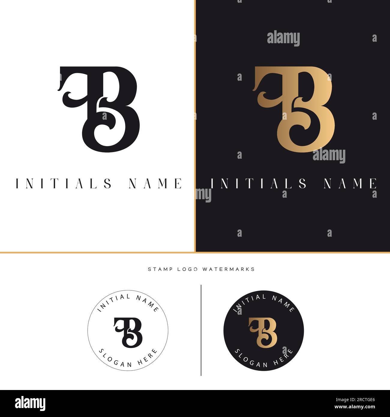 Luxury Initial FB or BF Monogram Text Letter Logo Design Stock Vector Image & Art - Alamy