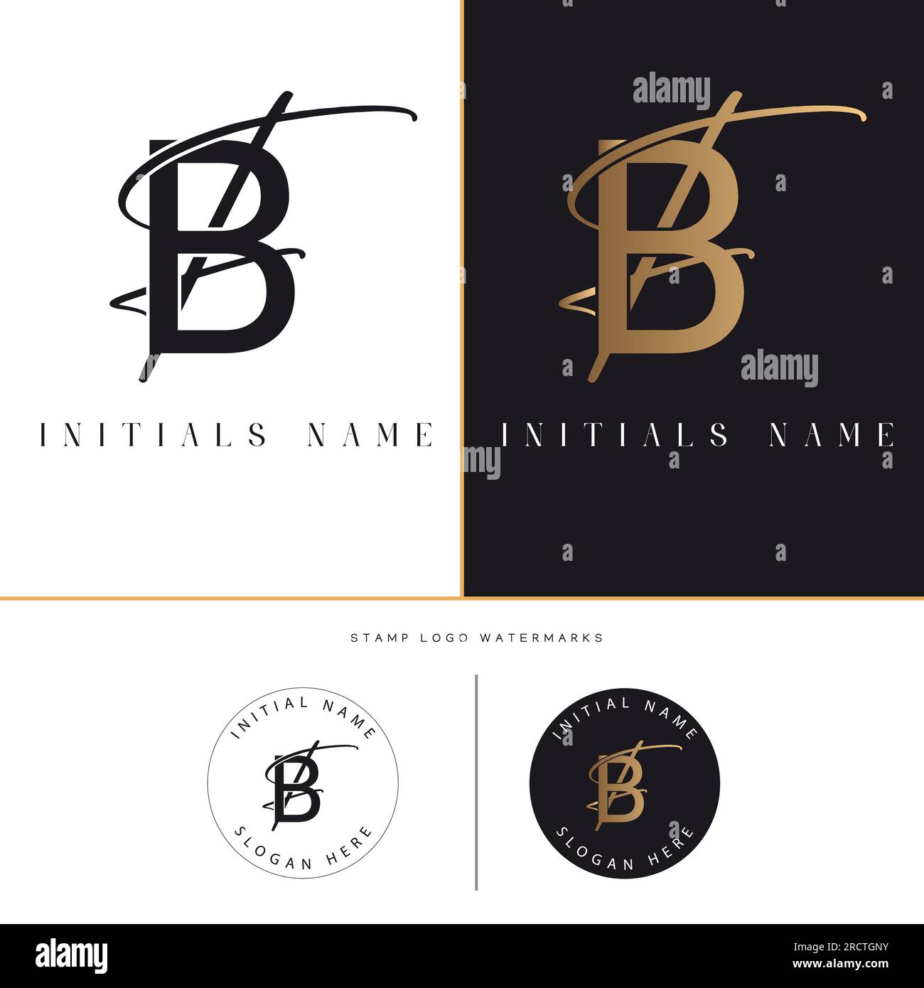 Bf letter design hi-res stock photography and images - Alamy