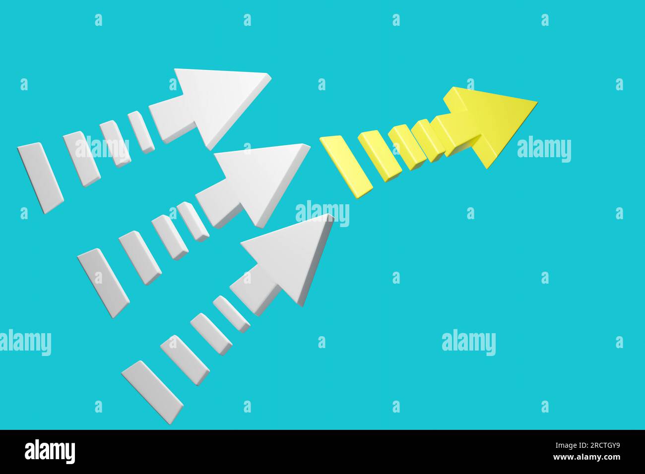 Business graph with arrows Stock Photo - Alamy