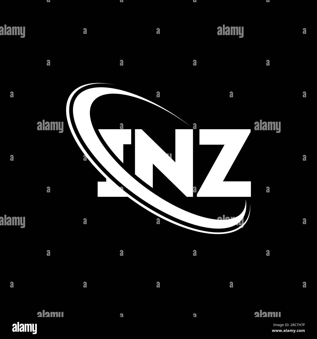 INZ logo. INZ letter. INZ letter logo design. Initials INZ logo linked ...