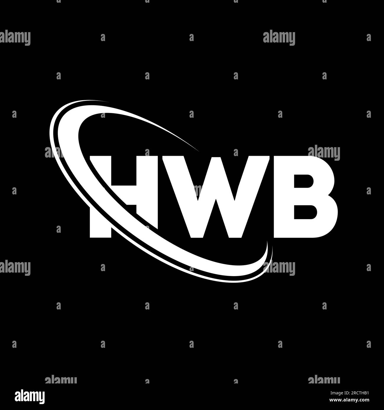 HWB logo. HWB letter. HWB letter logo design. Initials HWB logo linked ...