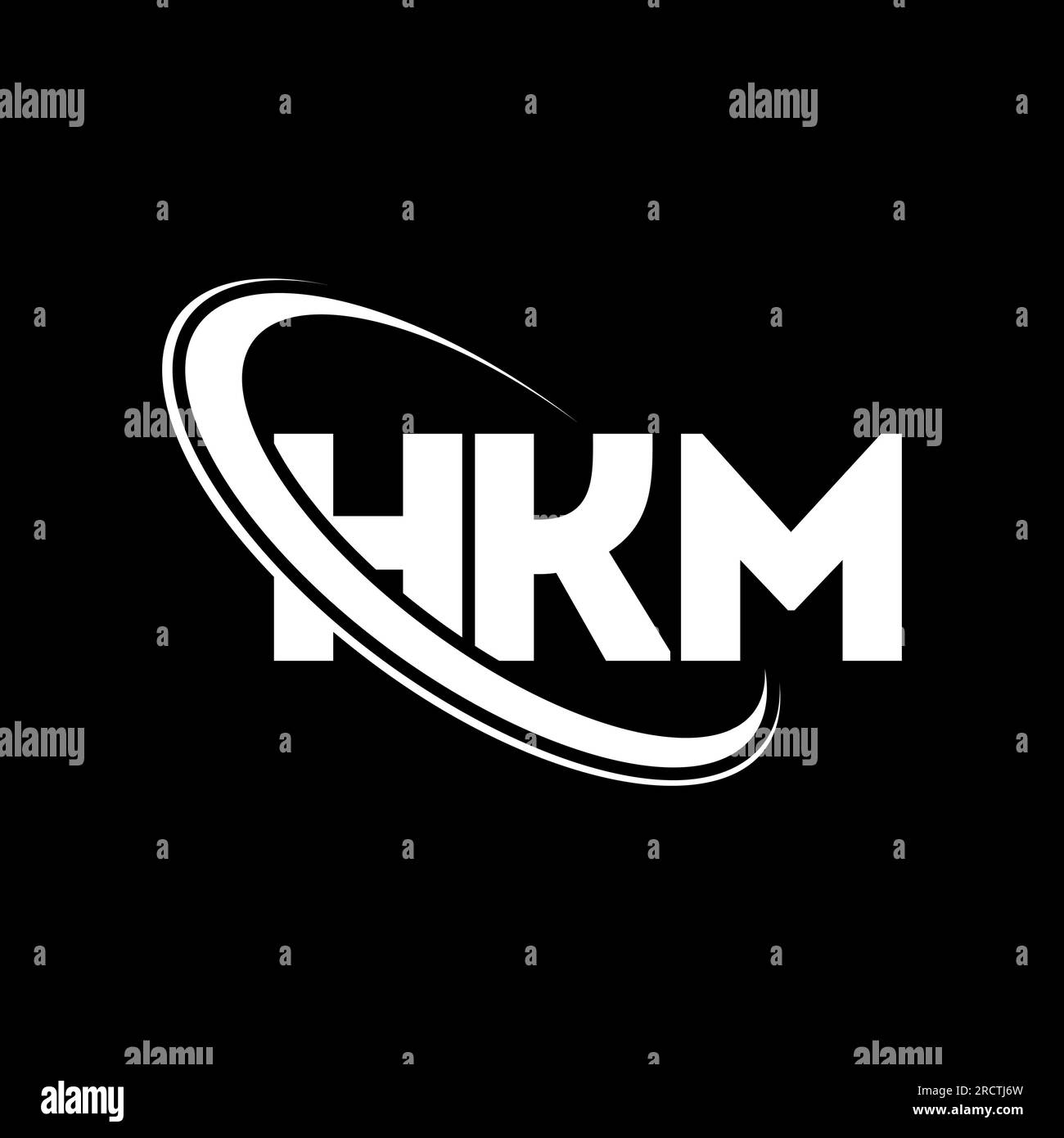 HKM logo. HKM letter. HKM letter logo design. Initials HKM logo linked ...