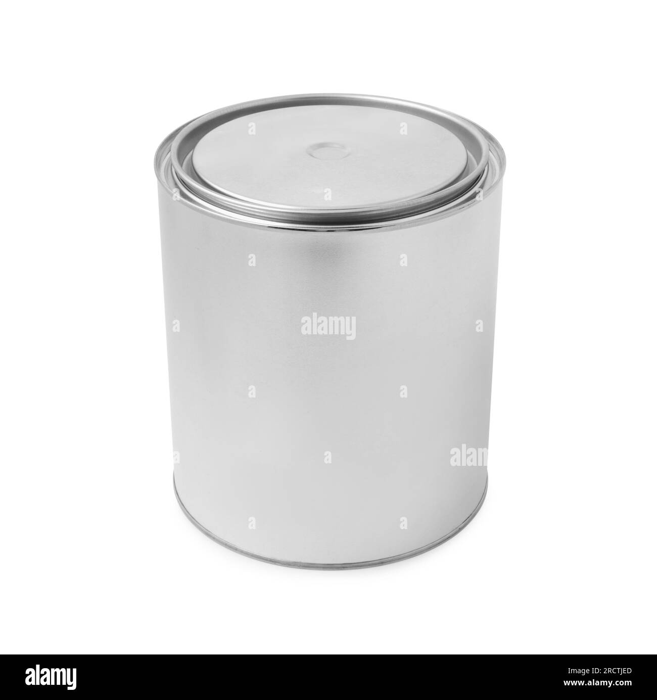 New metal paint can isolated on white Stock Photo - Alamy