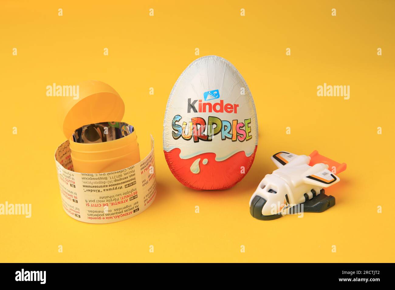 Sveti Vlas, Bulgaria - June 29, 2023: Kinder Surprise Egg, plastic ...