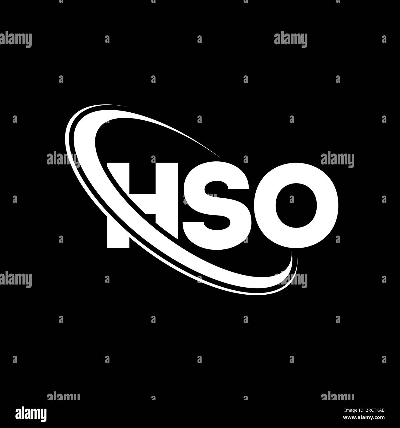 HSO logo. HSO letter. HSO letter logo design. Initials HSO logo linked with circle and uppercase ...