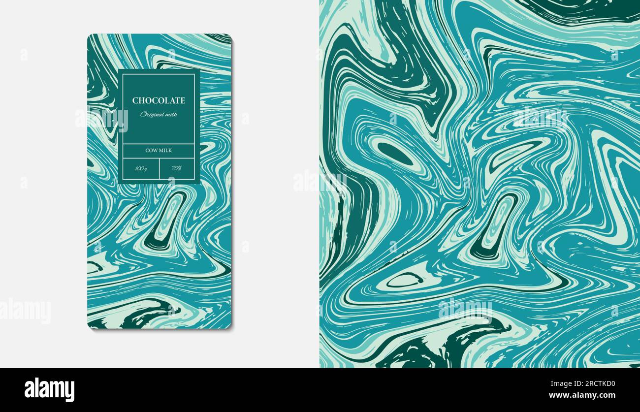 hocolate packaging marble. Vector packaging template with modern marble ...