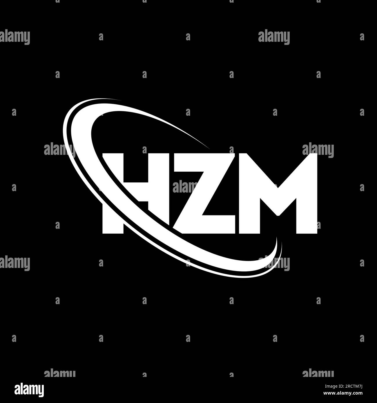 HZM logo. HZM letter. HZM letter logo design. Initials HZM logo linked ...