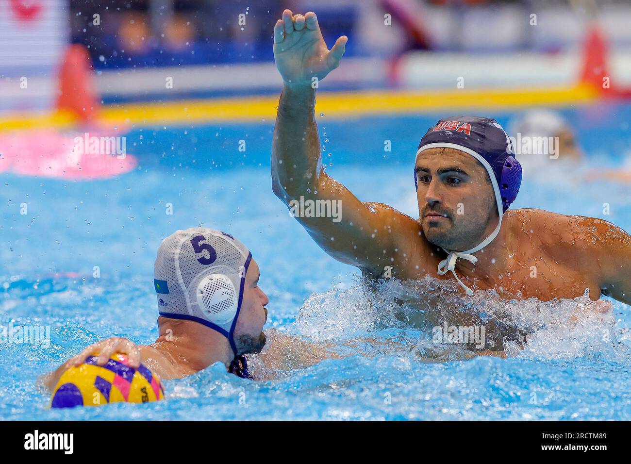 Fukuoka, Japan. 17th July, 2023. FUKUOKA, JAPAN - JULY 17: Danil Artyukh of Kazakhstan, Ben ...