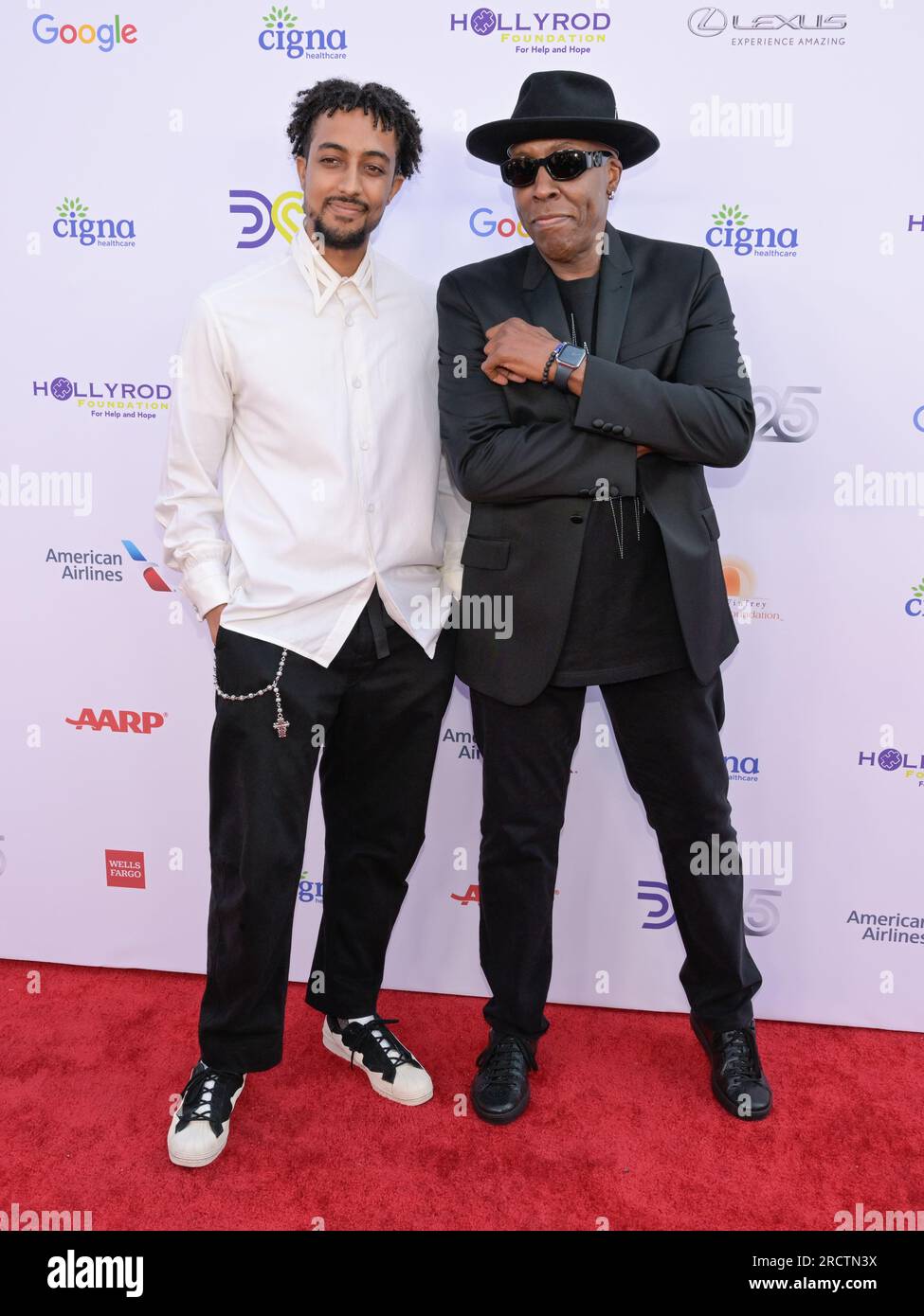 15 July 2023 - Los Angeles, California - Cheron Hall and Arsenio Hall ...