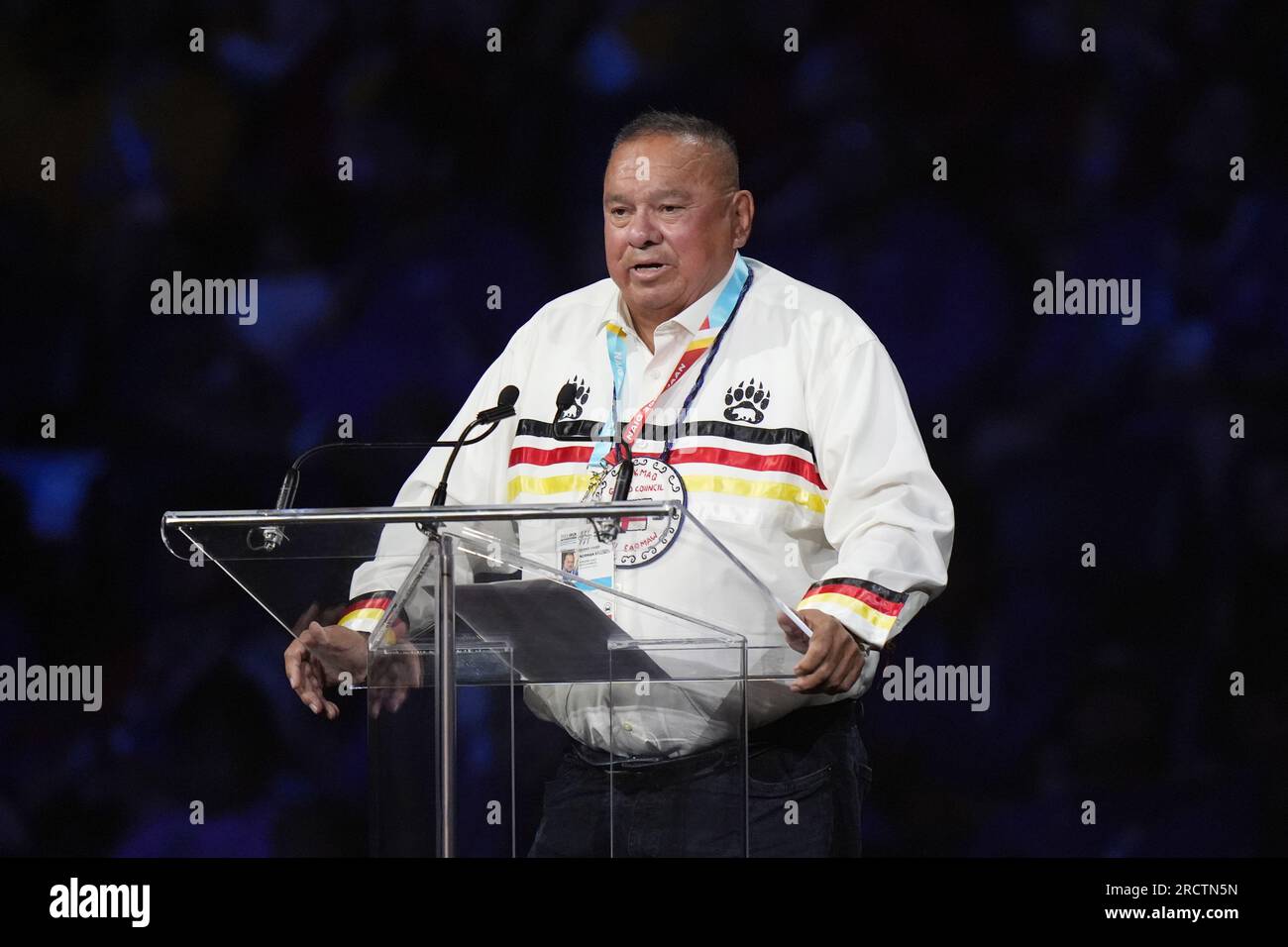 Halifax, Canada. 16th July, 2023. Grand Chief of the Mi'kmaq Grand ...