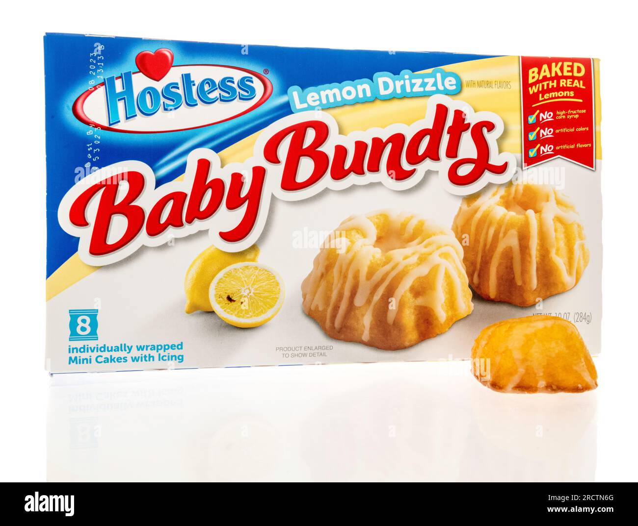 Winneconne, WI - 15 July 2023: A package of Hostess Lemon drizzle baby ...