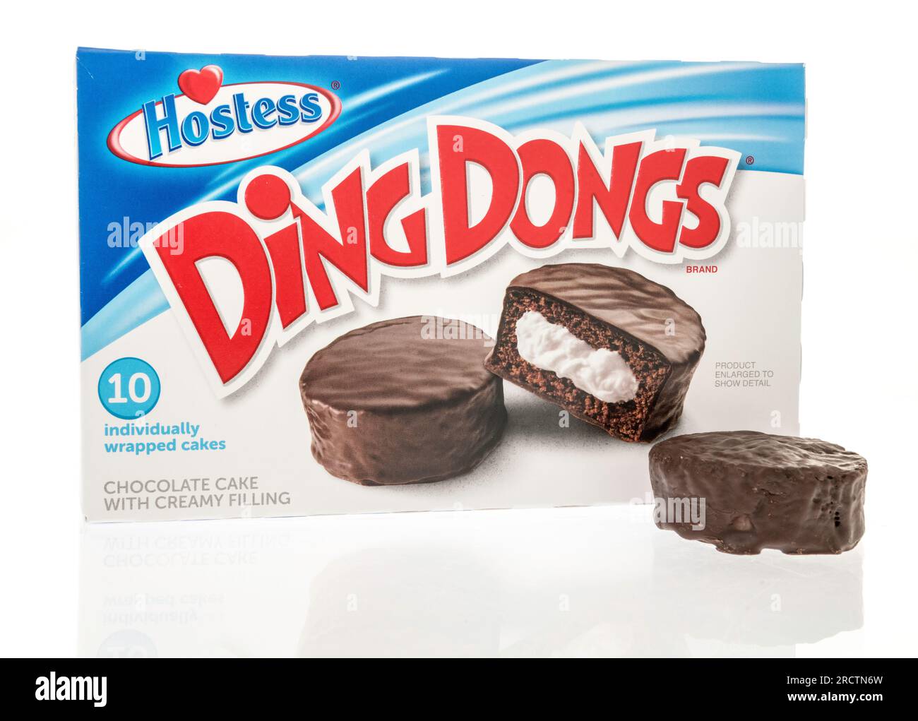 Winneconne, WI - 15 July 2023: A package of Hostess Ding Dongs food on ...