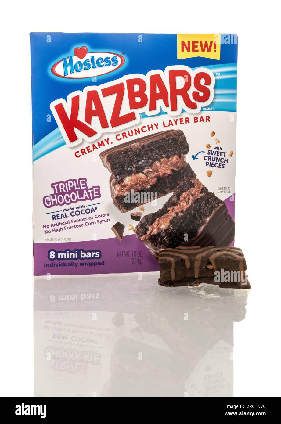 Winneconne, WI - 15 July 2023: A package of Hostess Kazbars food on an ...