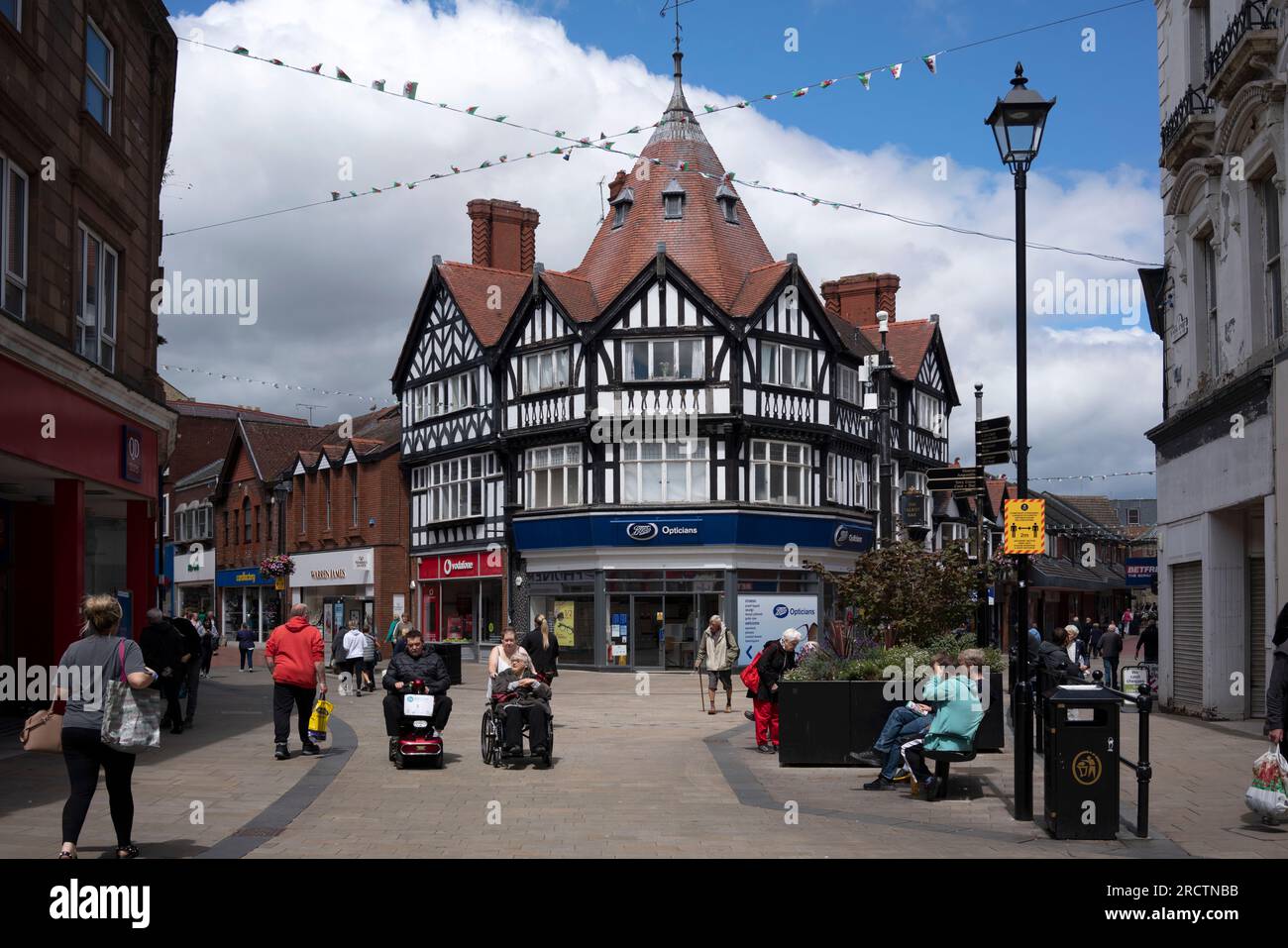 Wrexham, Hope Street, Talbot Building, Town Centre, Clwyd, North Wales ...