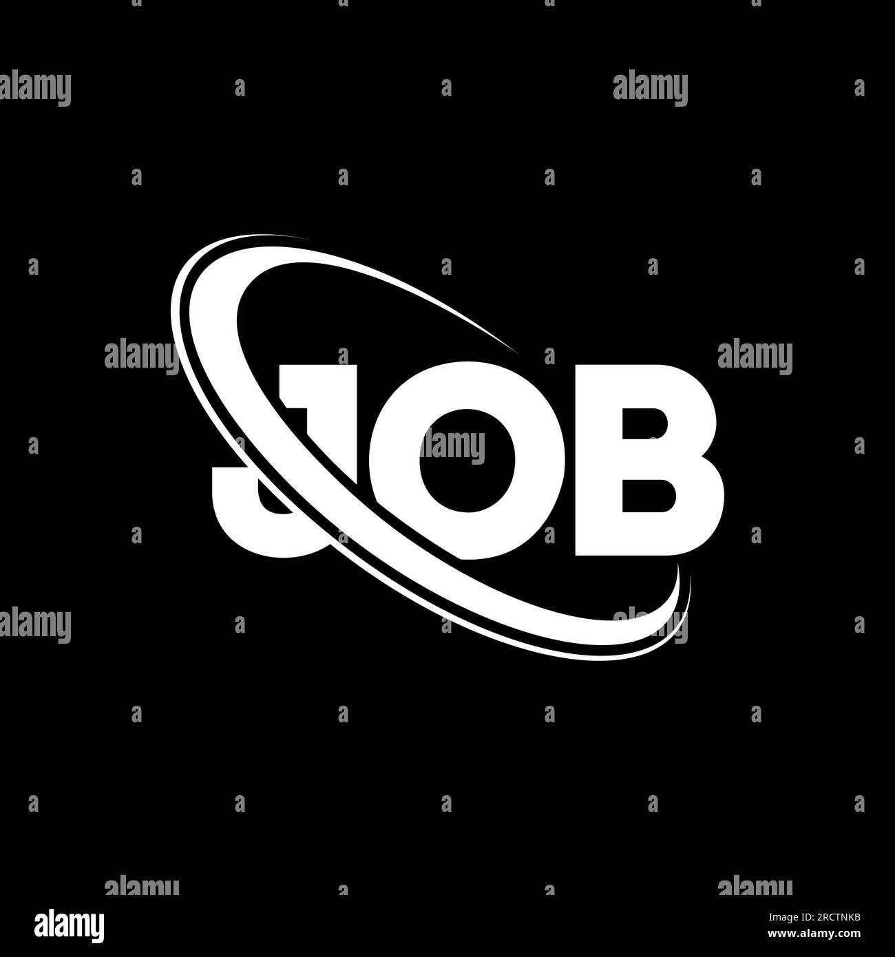 JOB logo. JOB letter. JOB letter logo design. Initials JOB logo linked ...