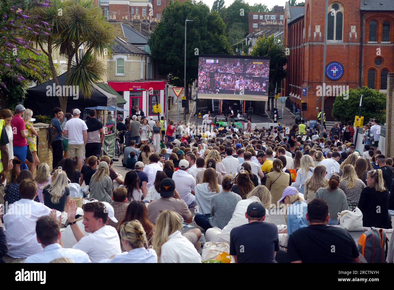 London, UK. 16th July, 2023. Northcote road SW11 Battersea closed and ...
